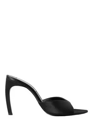 Victoria Beckham Harlow 100 Satin Mules - Black