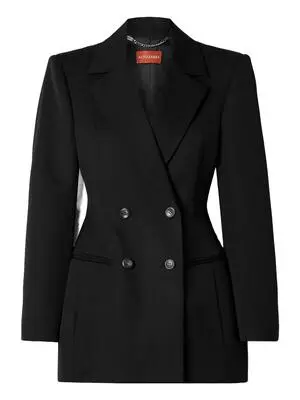 Altuzarra Woody Double-breasted Wool Blazer - Black