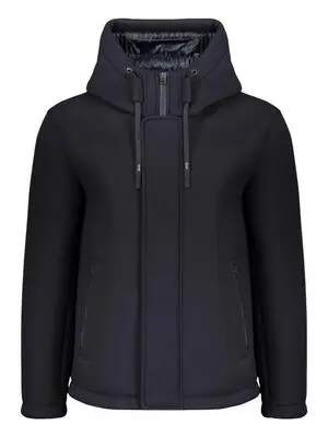 Herno Hooded Zip-up Jacket With Drawstring - Blue