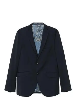 Etro Wool Blazer - Midnight Blue