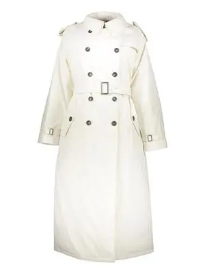 Herno Double-breasted Padded Trench Coat - White