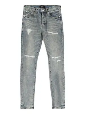 PURPLE BRAND Distressed Slim Jeans - Light Indigo