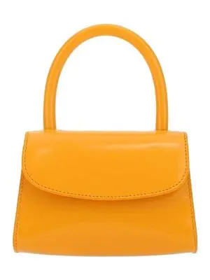 By Far Foldover Top Mini Tote Bag - Orange