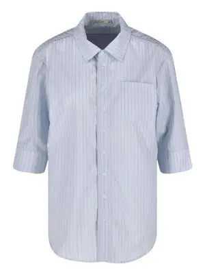 Paloma Wool Striped Oversized Shirt - White