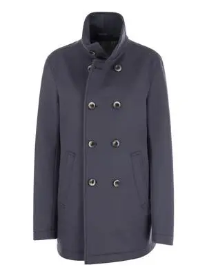 HERNO Herno Double-Breasted High-Neck Coat