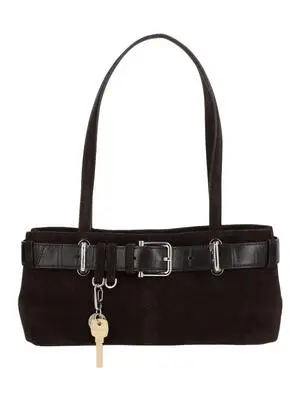 OSOI Buckled Mini Shoulder Bag - Black