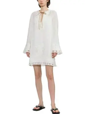 Zimmermann Indra Mini Dress - Neutrals