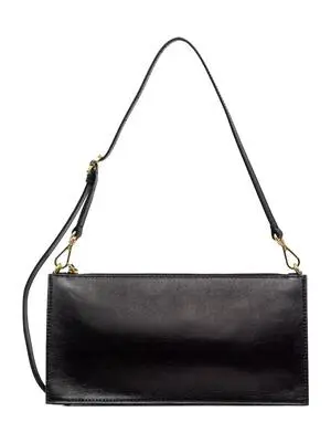 POLLINI Logo Patch Zip-top Tote Bag - Black