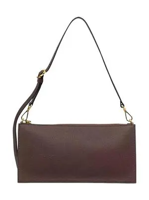 POLLINI Pebble-textured Shoulder Bag - Brown