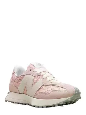 NEW BALANCE 327 Lace Paneled Sneakers - Pink