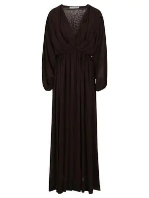 Philosophy Di Lorenzo Serafini Long Draped Maxi Dress - Black