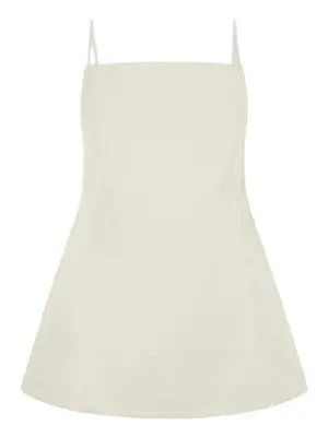TIBI Tibi Open Back Cotton Poplin Top