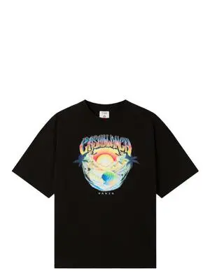 Casablanca Airspray Graphic-print T-shirt - Black
