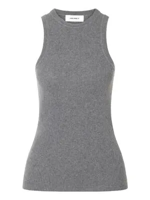 LISA YANG Lisa Yang Amaya Ribbed Tank Top Light Gray