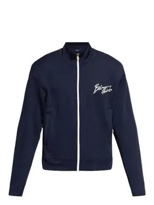 BALMAIN Balmain High-Neck Long-Sleeve Zip-Up Jacket With Chest Print