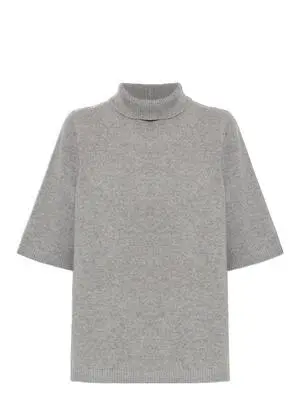 Alaïa Highneck Jumper - Gray