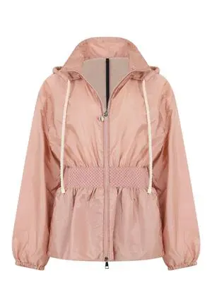 Moncler Long Sleeved Hooded Casual Jacket - Purple-red