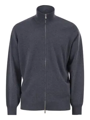 Brunello Cucinelli Long Sleeve Zip Cardigan - Black