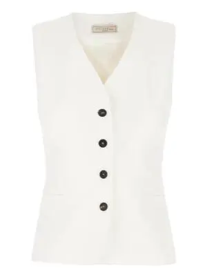 Antonelli Firenze Sleeveless Vest - Black