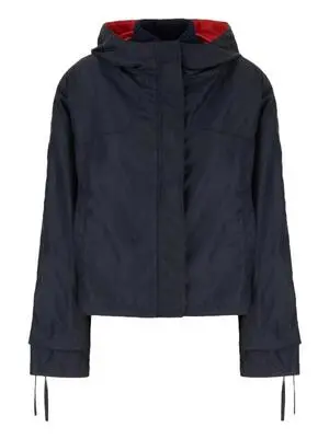 Iceberg Iceberg Drawstring-Cuff Hooded Jacket Black