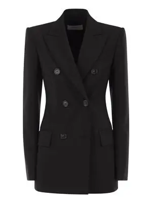 Sportmax Double-breasted Suit Jacket - Black