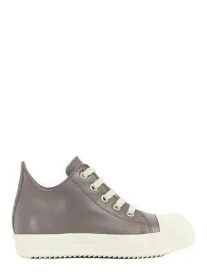 Rick Owens Lace-up Leather Sneakers - Grey