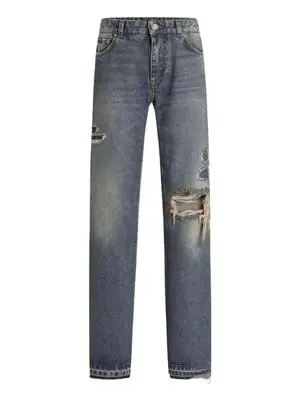 Dolce & Gabbana Distressed Denim Jeans - Gray