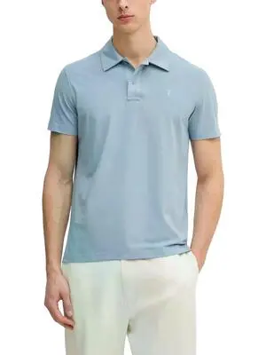 TRUSSARDI Logo-embroidered Short-sleeve Polo Shirt - Blue