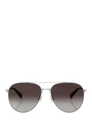 COACH Pilot Frame Sunglasses - Silver