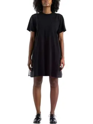 Sacai Hybrid Panelled Mini Dress - Black
