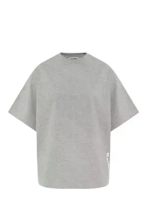 JIL SANDER Logo Print T-shirt - Grey
