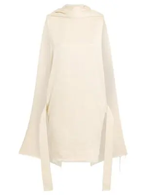 TOTEME Cape-effect Satin Dress - Ecru