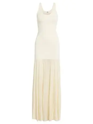 TOTEME Stretch-knit Maxi Dress - Ivory