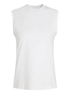 TOTEME Stretch-jersey Sleeveless Top - White