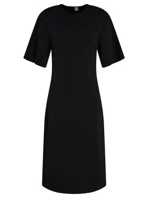 TOTEME Stretch-knit Midi Dress - Black