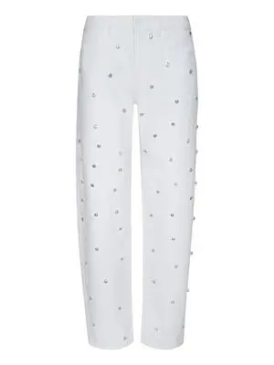 L'Agence Bex Embellished Rodeo Jean - Blanc