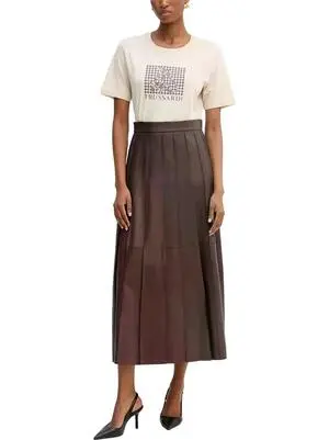 TRUSSARDI Logo Print T-shirt - Neutrals