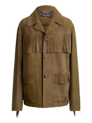 Ralph Lauren Perce Fringe-trim Jacket - Brown