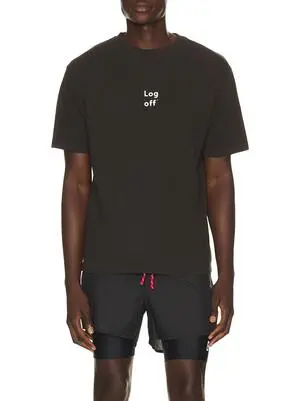 DISTRICT VISION Log Off Tee - Brown