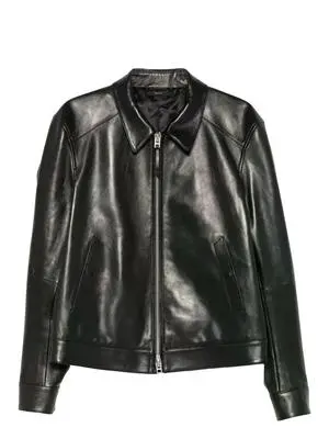 TOM FORD Zip-up Leather Jacket - Black