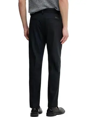 TRUSSARDI Logo-patch Tailored Trousers - Blue