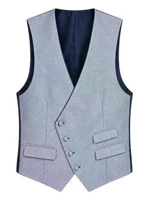 RAMON SANJURJO Double-breasted Waistcoat - Blue
