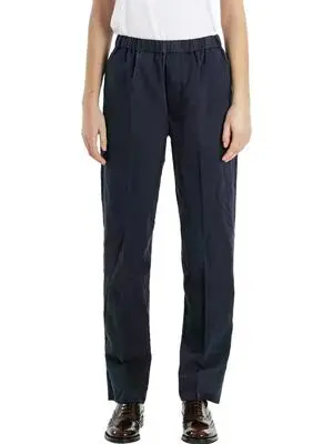 BERGFABEL Navy Straight-leg Trousers - Blue
