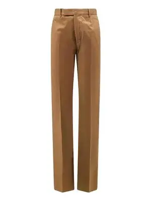 GERMANO 1952 Camel Cotton Trousers - Brown