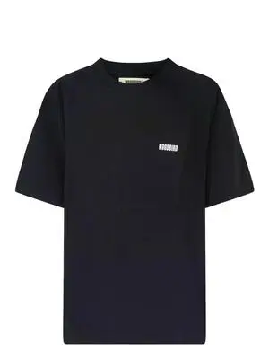 WOODBIRD Baine Sea Logo-print T-shirt - Black
