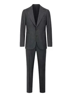 FRANZESE COLLECTION Pinstripe Single-breasted Suit - Grey