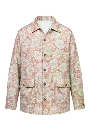 Paul & Joe Leonard Floral-print Pocket-detail Shirt - Neutrals