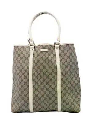 Gucci Gg Supreme Canvas Joy Vertical Tote Bag - White