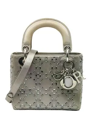 Dior Mini Lady Satchel - Grey
