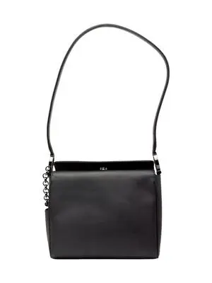 FERRAGAMO Gancini Shoulder Bag - Black